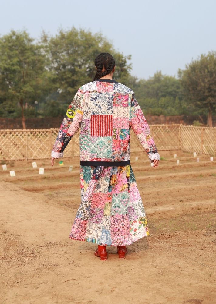 Buy Multicolor Upcycled Cotton Jackets - Avery Patchwork Jacket by Doodlage // Only Ethikal ...