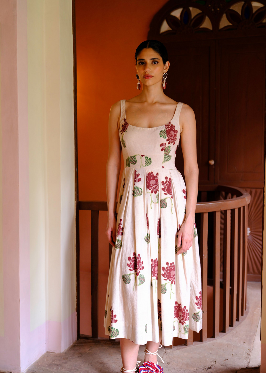 Buy Multicolor Handwoven Cotton Dress - Malabar Handloom Dress by The ...