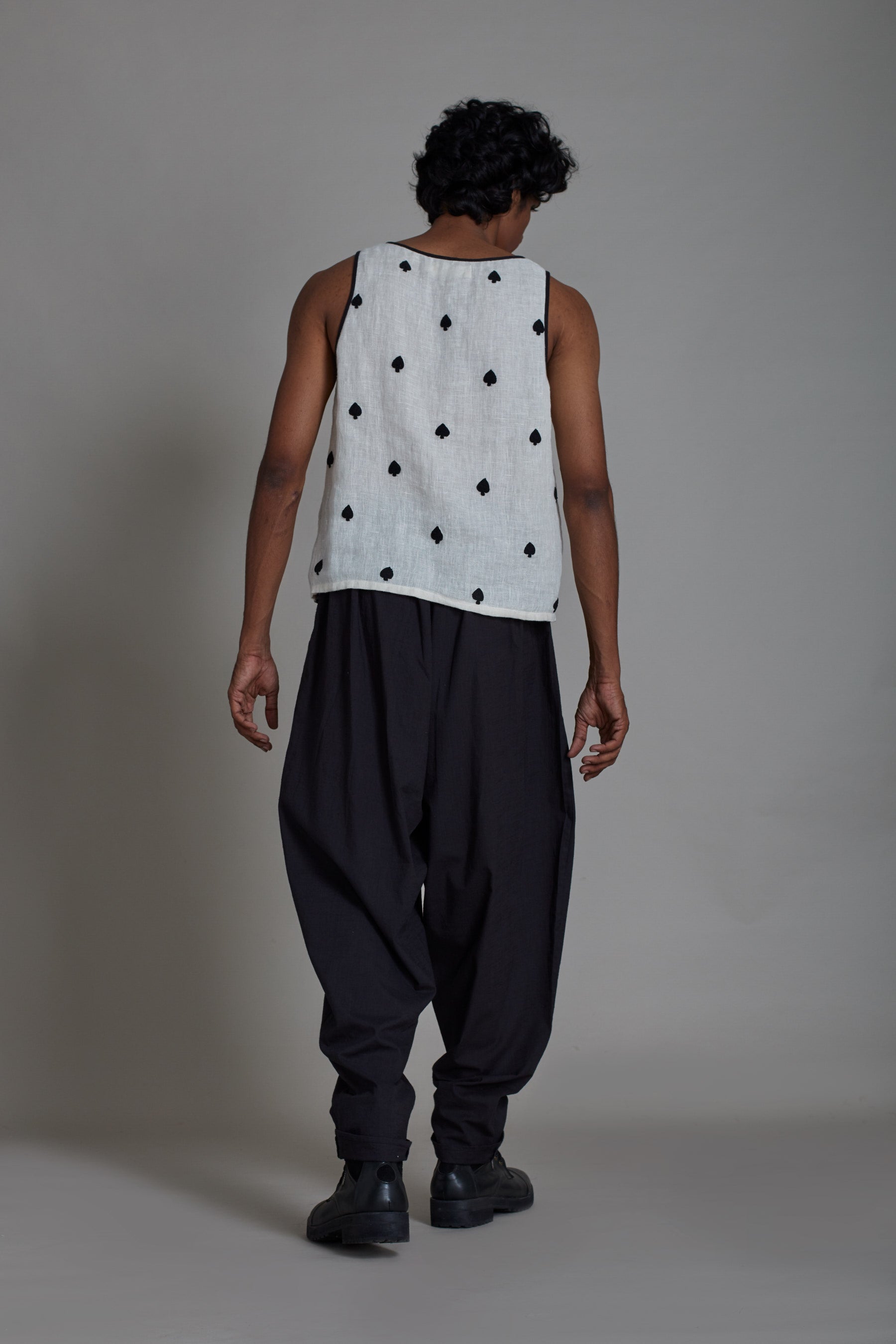 Buy White Pure Cotton Co-ord Sets - Linen Tank Set-Spade by Mati ...